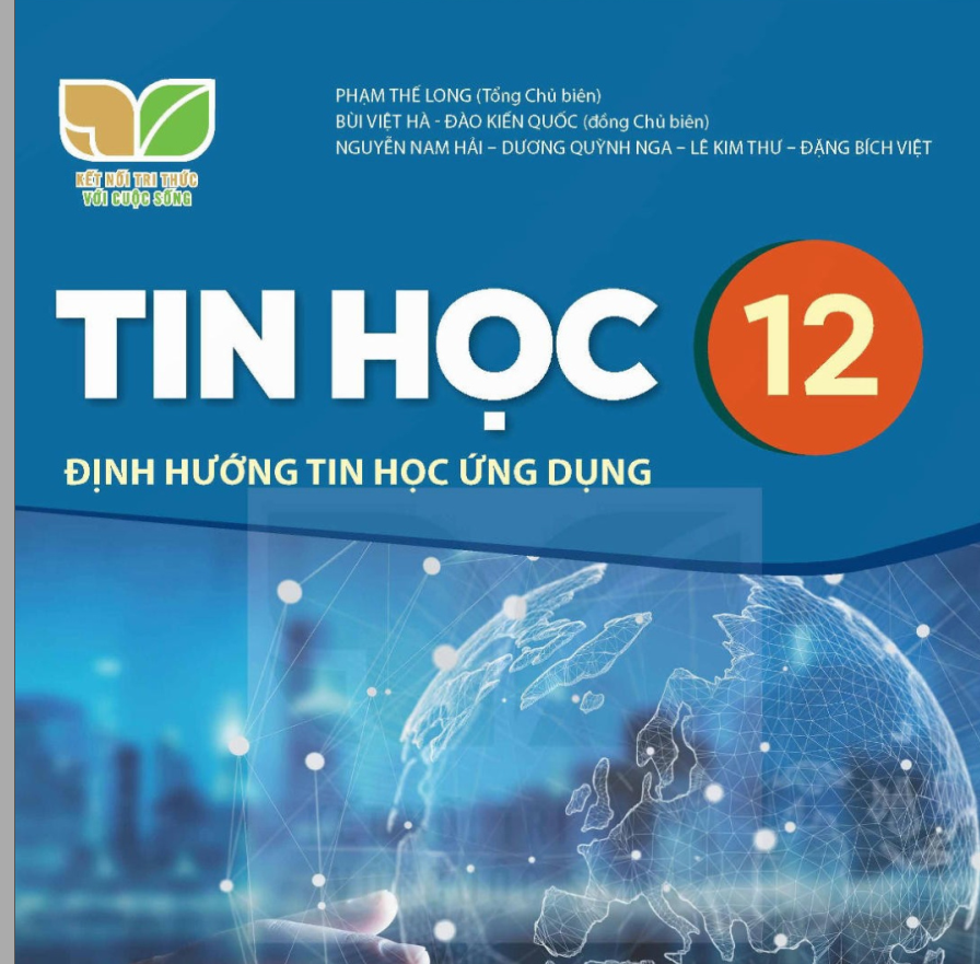 Sách giáo khoa Tin học 12 Kết nối tri thức ĐHTHUD - Miễn phí